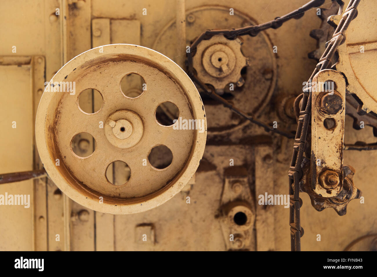 vintage machine mechanism at factory Stock Photo - Alamy