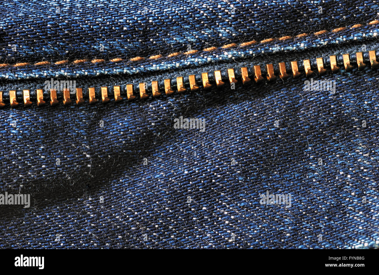 Highly detailed jeans texture with zipper Stock Photo - Alamy