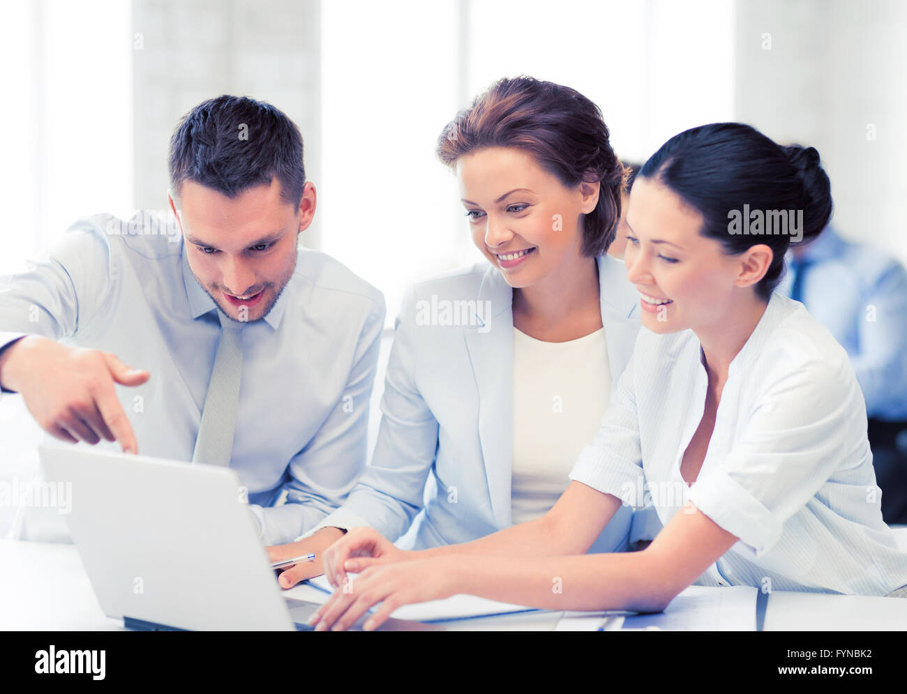 business team having discussion in office Stock Photo - Alamy