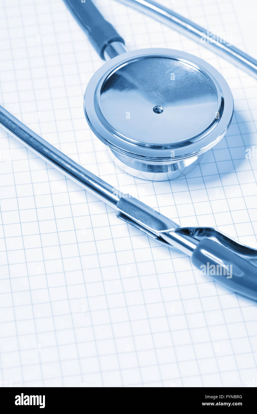 stethoscope on a notepad Stock Photo - Alamy