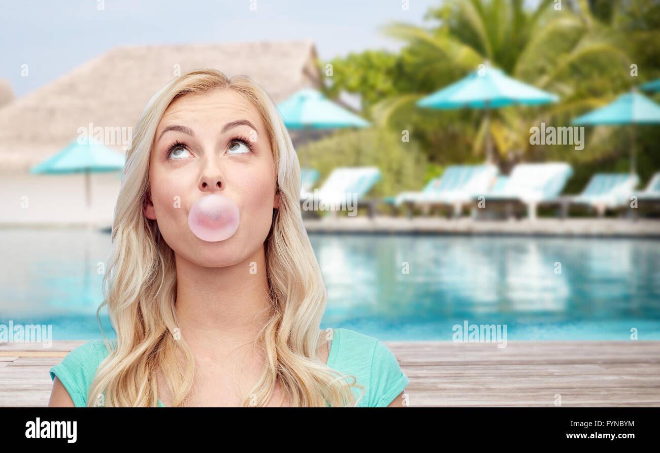 Chewing gum bubble hi-res stock photography and images - Alamy