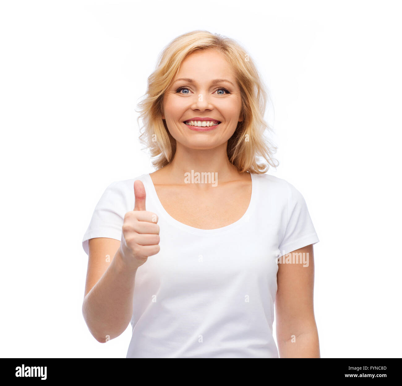 Girl smiling thumbs up hi-res stock photography and images - Alamy