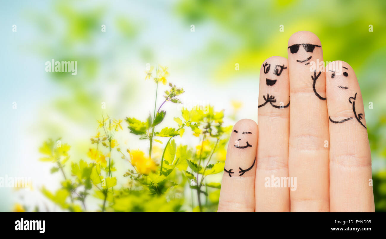Close up fingers smiley faces hi-res stock photography and images - Alamy
