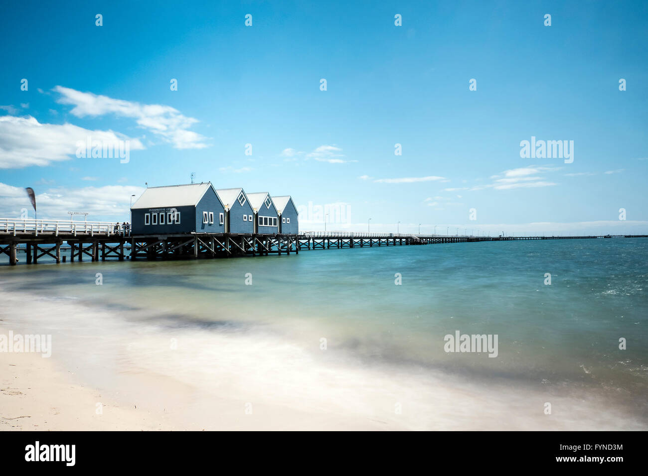 Busselton Jetty, Busselton, South of Perth, Western Australia. The ...