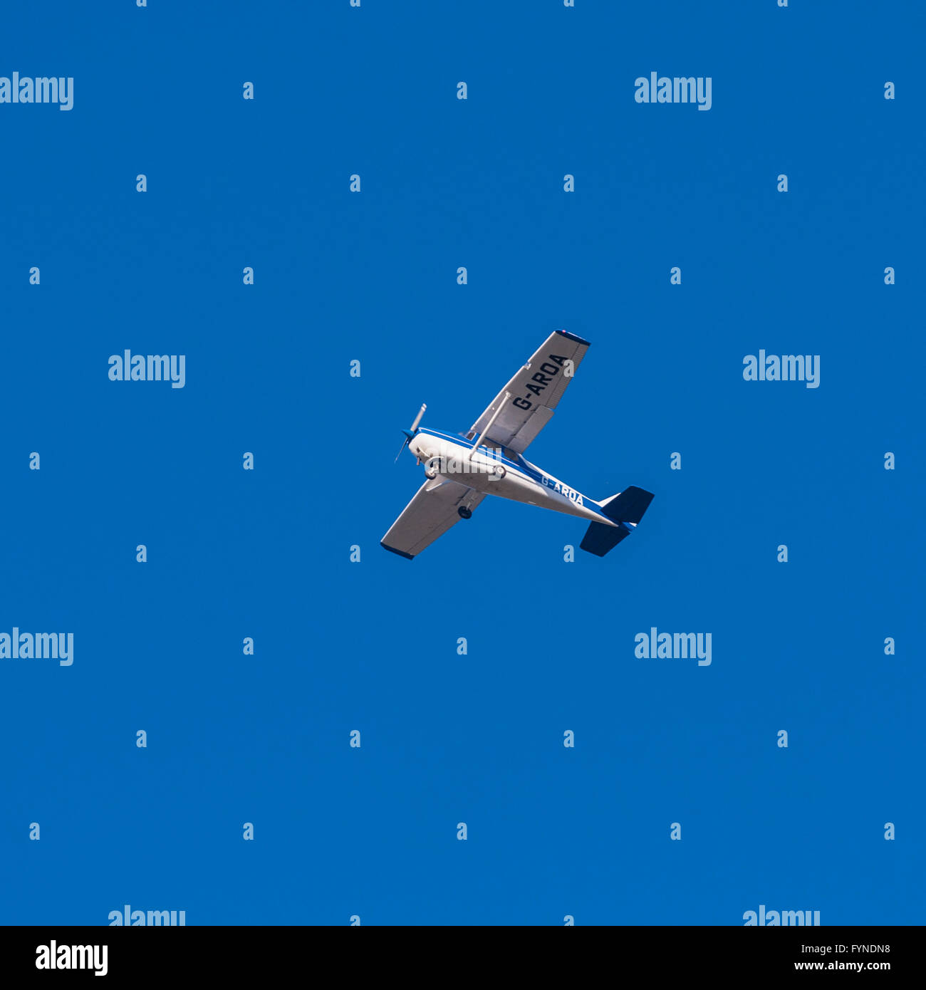 A small light aircraft in the Uk Stock Photo - Alamy