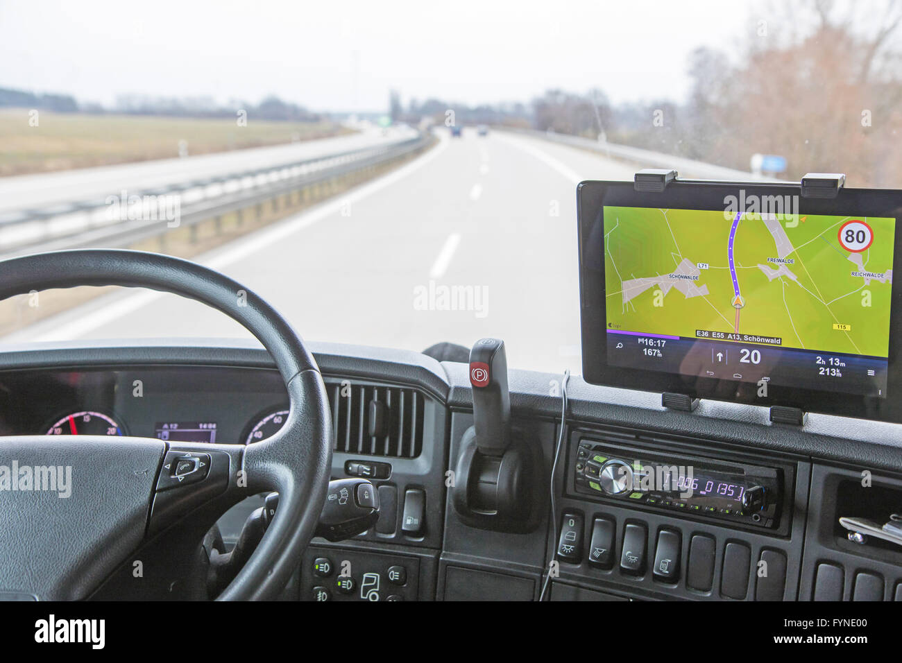 Transport lorry cab interior hi-res stock photography and images - Alamy
