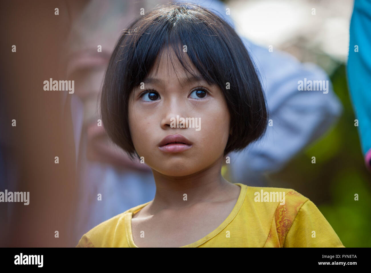 Young girl from rural Sabah, Borneo Malaysia aged 9 Stock Photo - Alamy