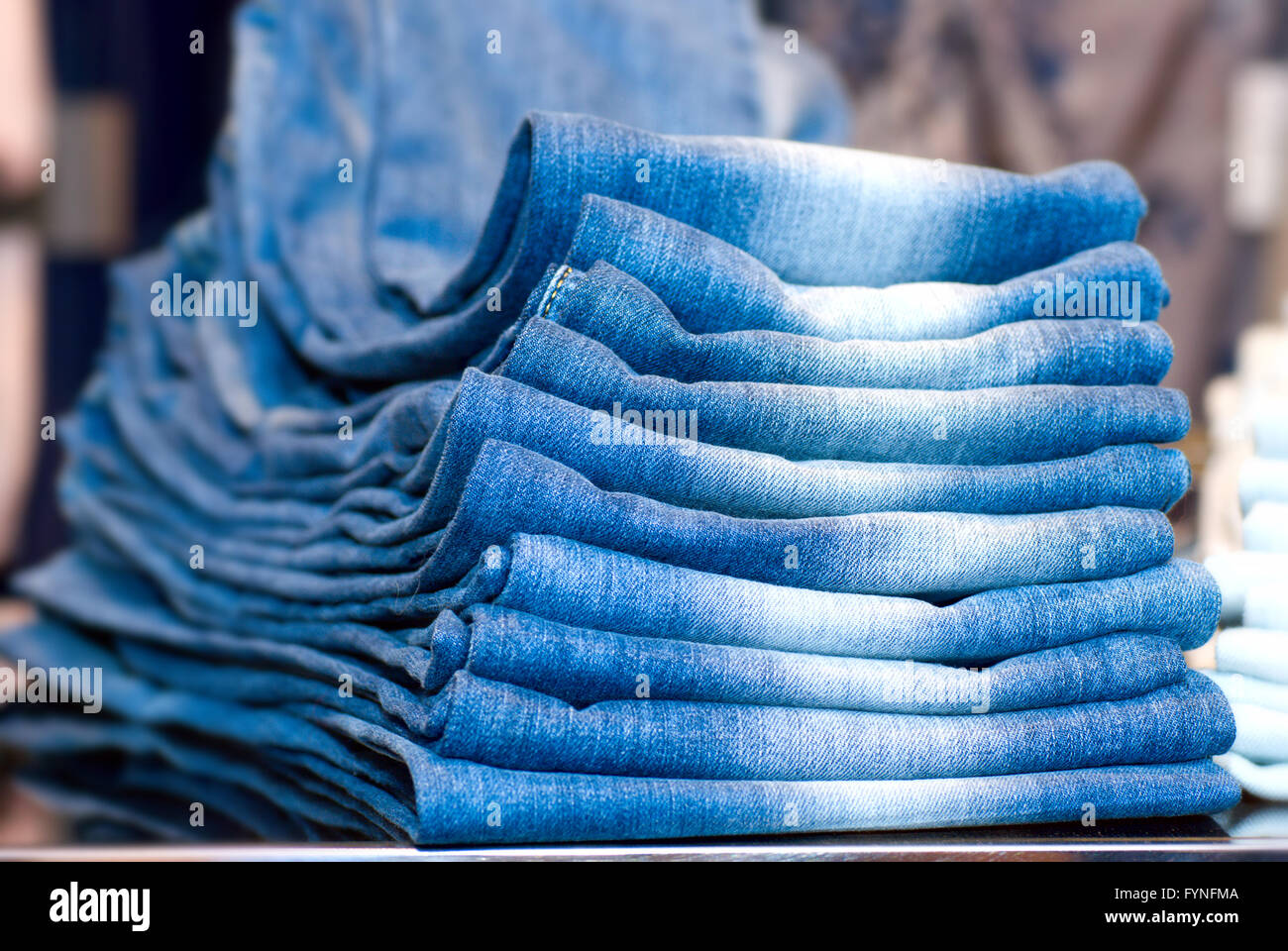 stack of jeans Stock Photo - Alamy