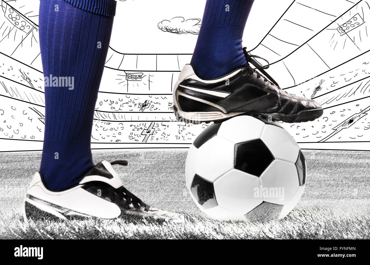 legs of a soccer player Stock Photo - Alamy