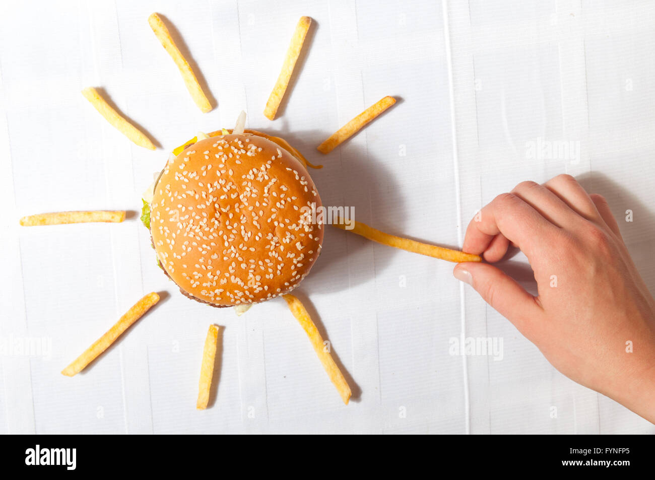 fast food sun Stock Photo - Alamy