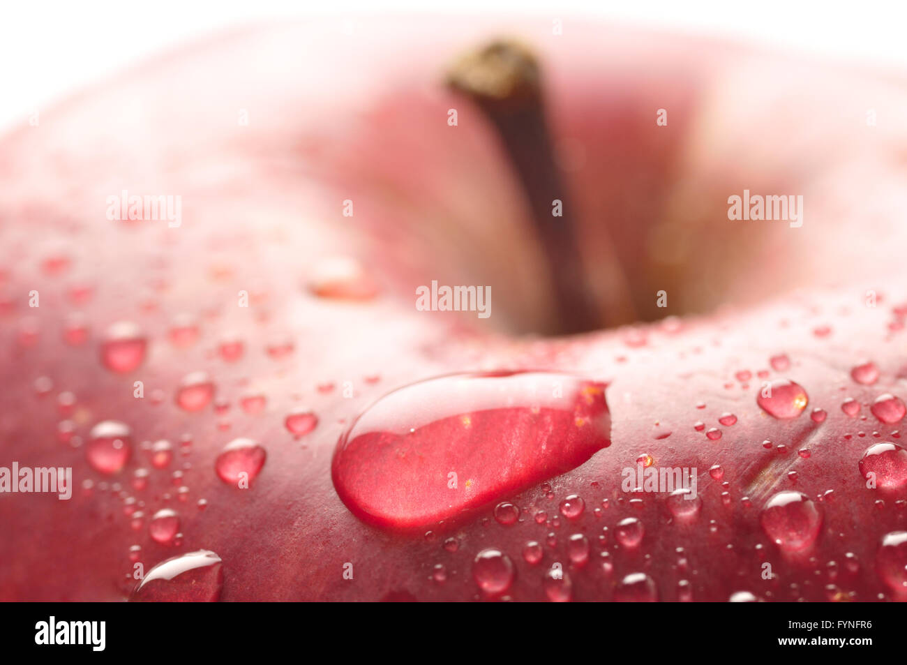 wet apple closeup Stock Photo - Alamy