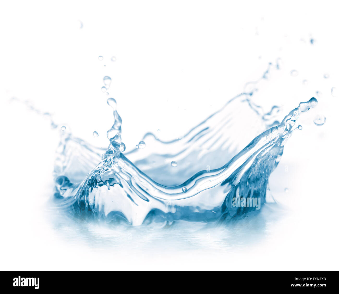 water splash isolated on white Stock Photo - Alamy