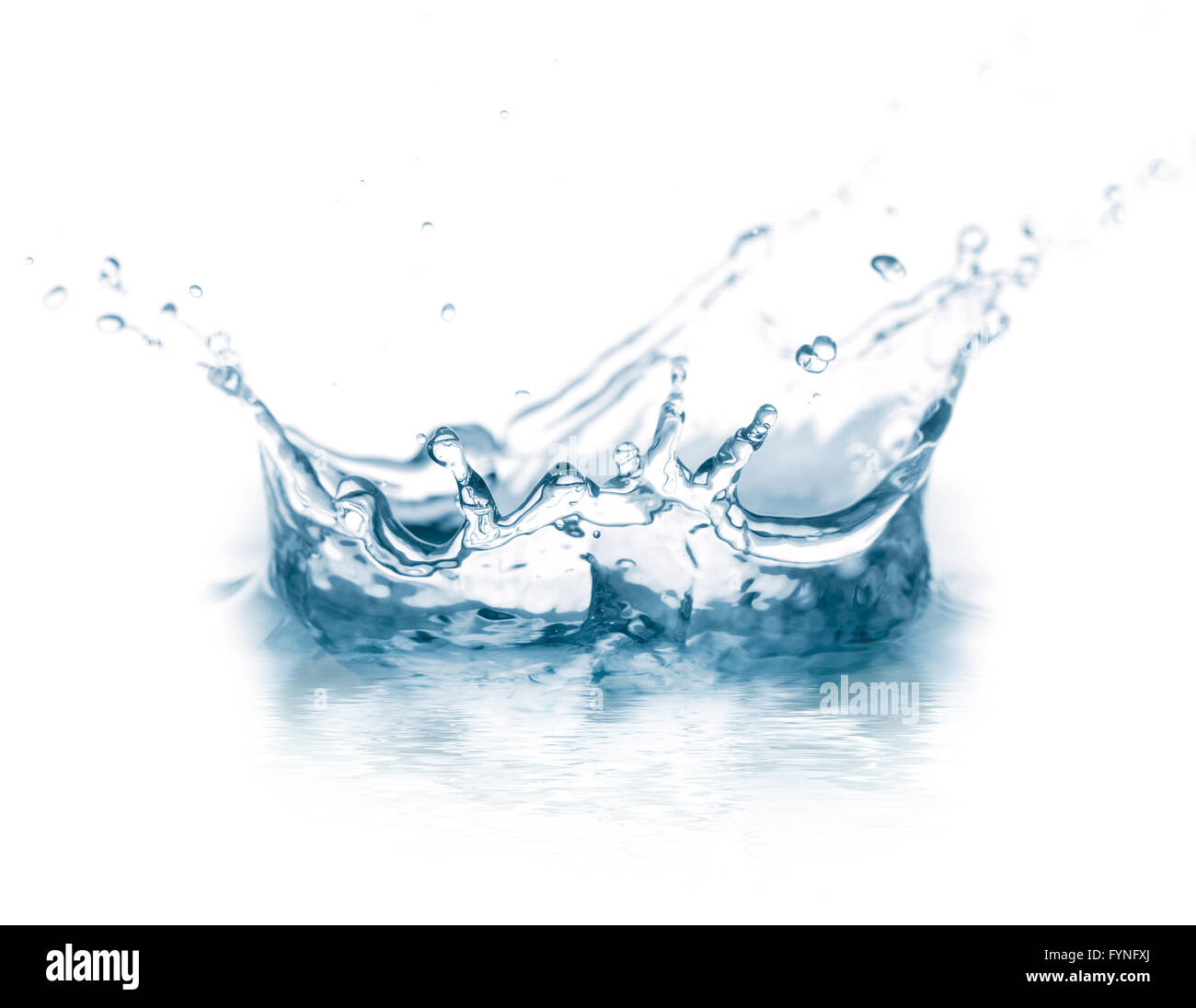 water splash isolated on white Stock Photo - Alamy