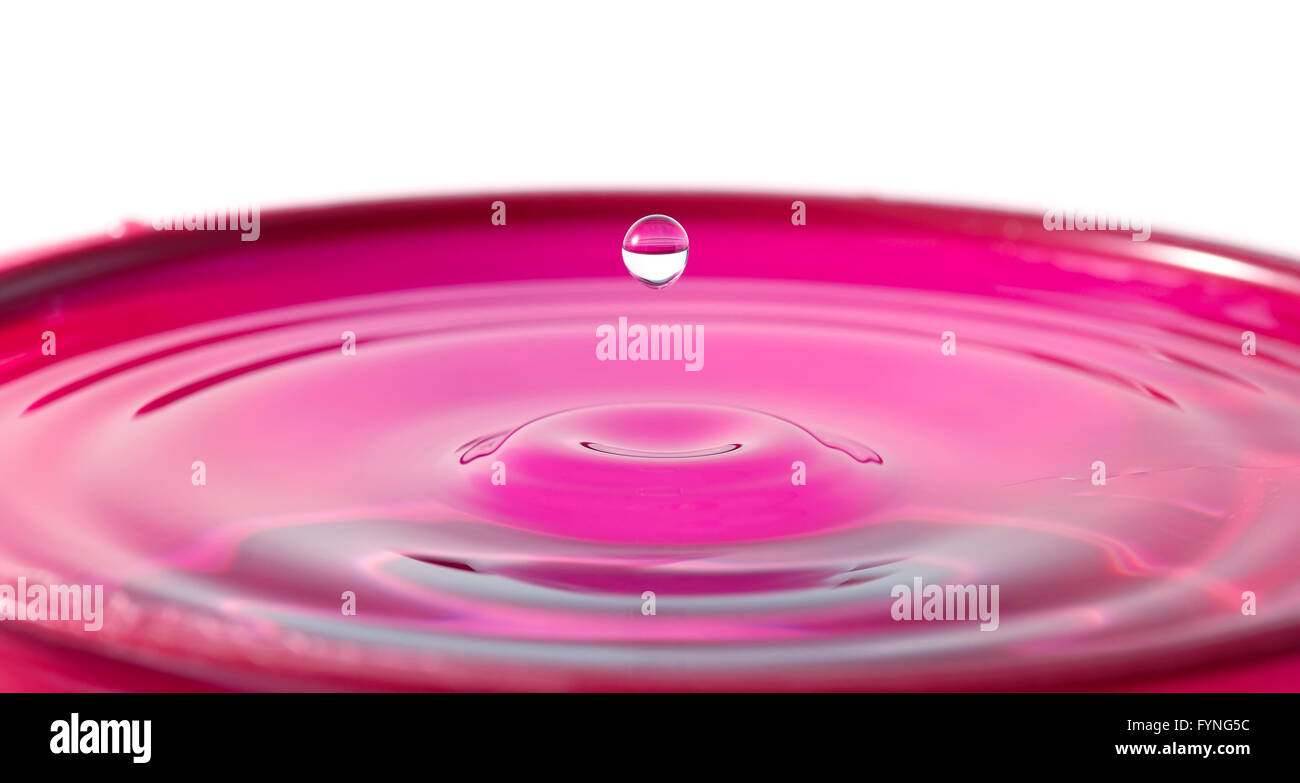 Water drops falling down Stock Photo - Alamy