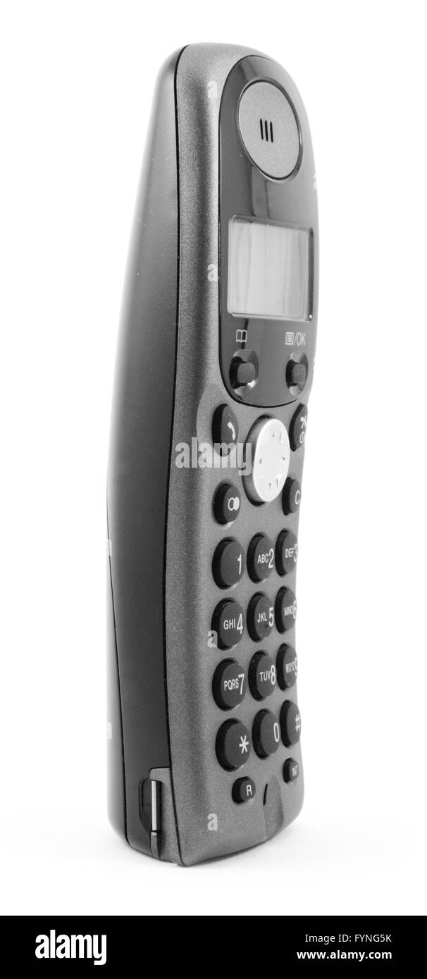 wireless phone isolated on white Stock Photo - Alamy