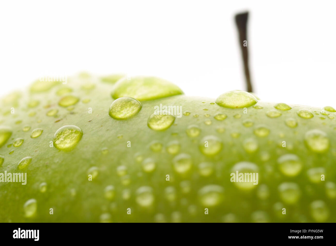 wet apple closeup Stock Photo - Alamy