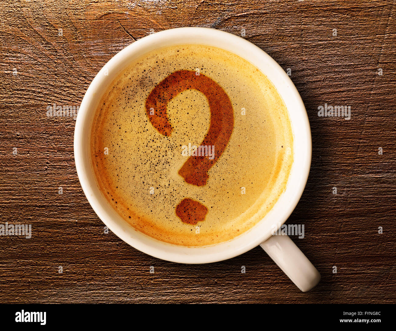 Coffee question mark hi-res stock photography and images - Alamy