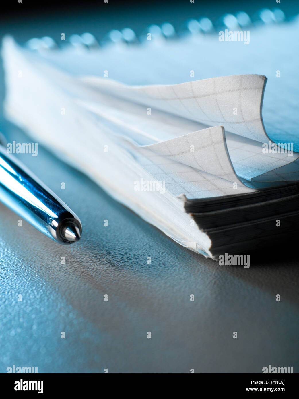 blank notebook on table Stock Photo - Alamy