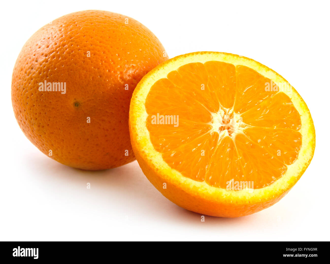 two fresh oranges Stock Photo - Alamy