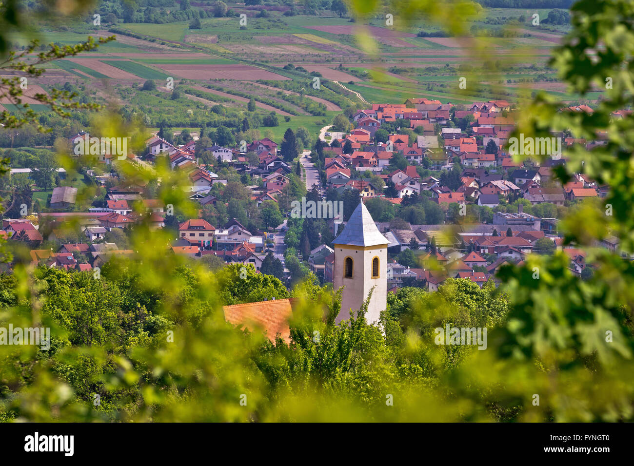 Samobor fortress aerial hi-res stock photography and images - Alamy