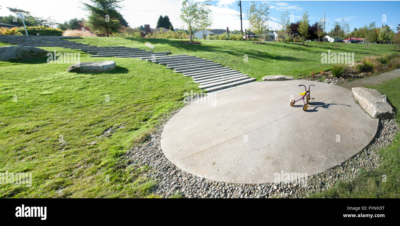 Neighborhood park in Seattle Stock Photo - Alamy