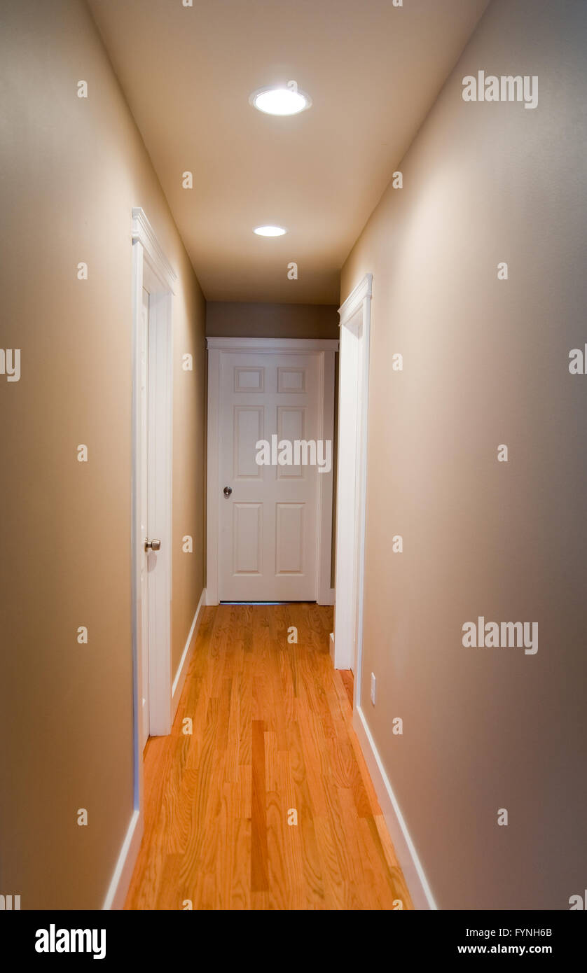 Hallway inside a home Stock Photo - Alamy