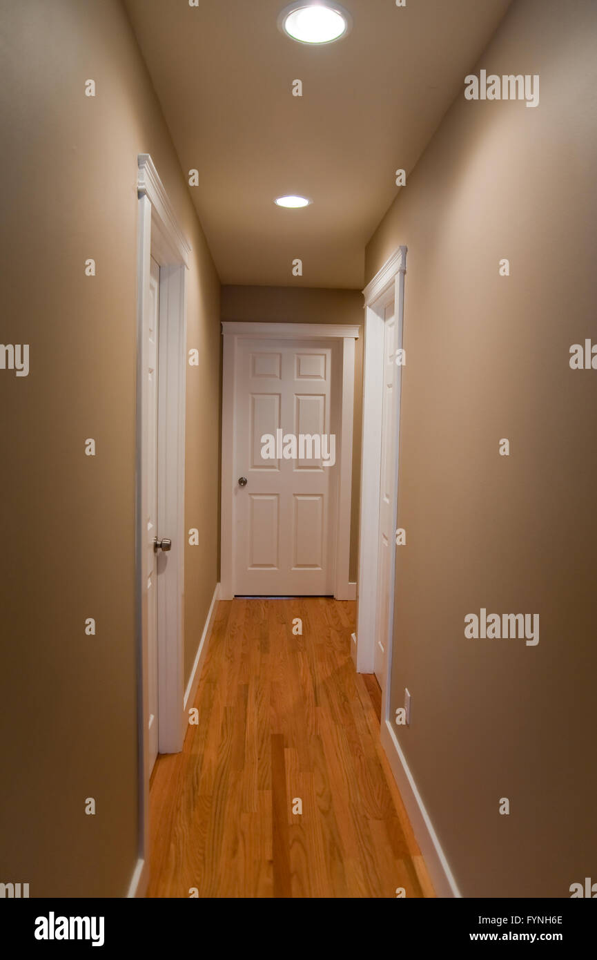 Hallway inside a home Stock Photo - Alamy