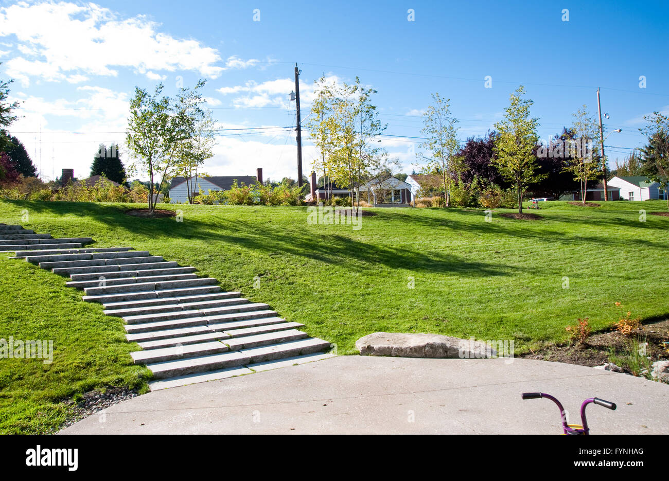 Neighborhood park in Seattle Stock Photo - Alamy