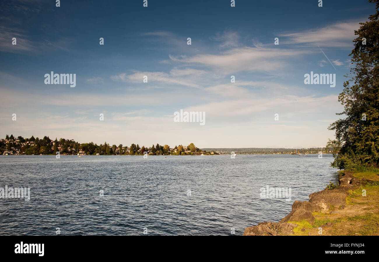 View of Union Bay, Seattle Stock Photo - Alamy