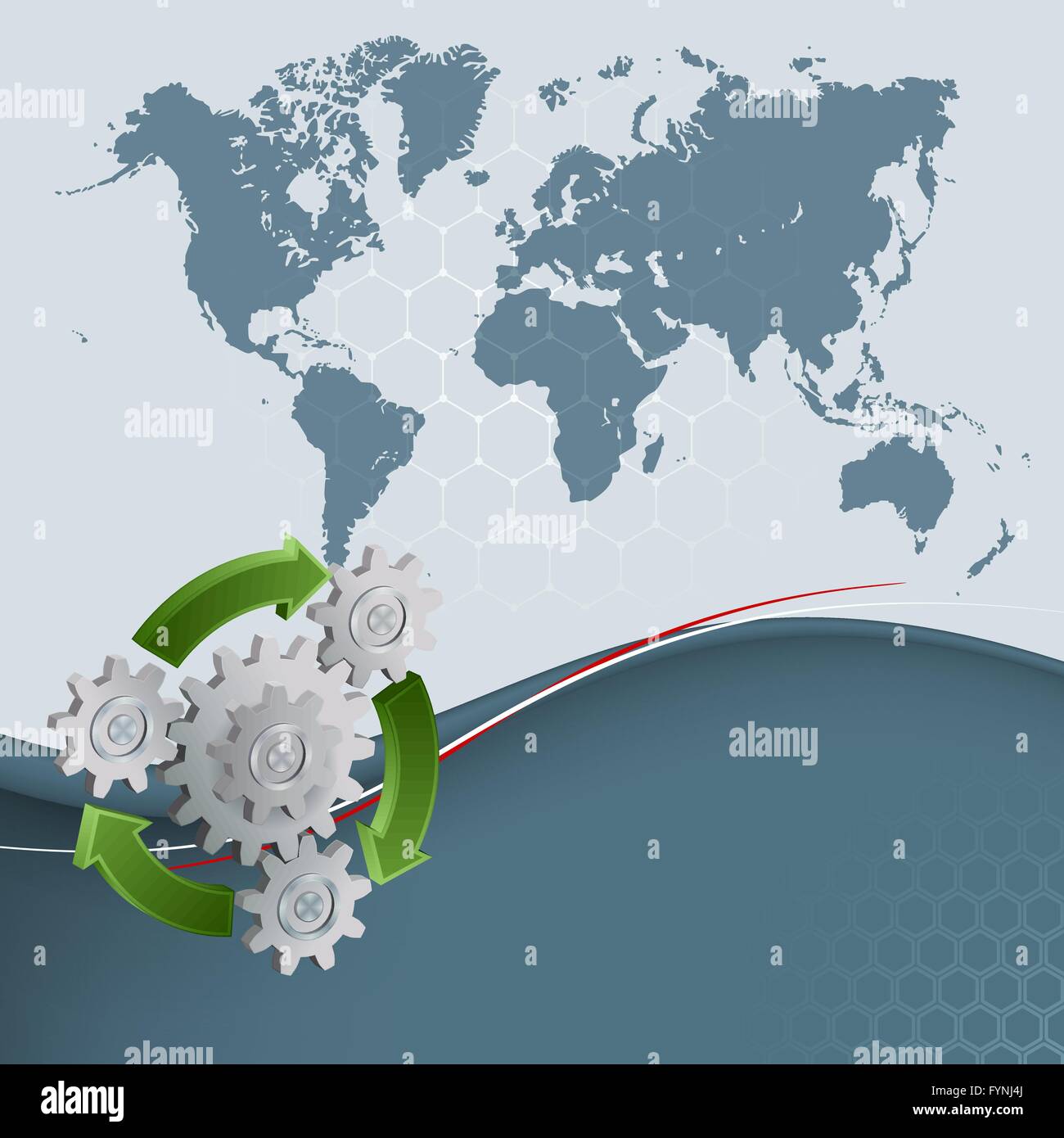 Editable vector illustration generic map hi-res stock photography and ...