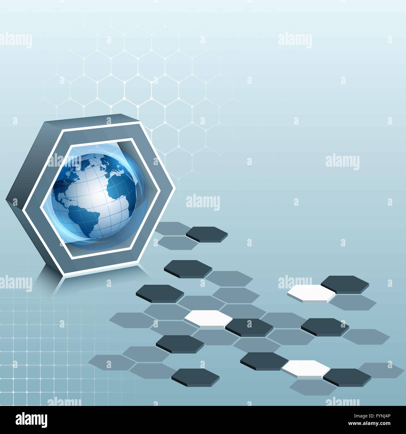 Hexagon symbol of earth hi-res stock photography and images - Alamy