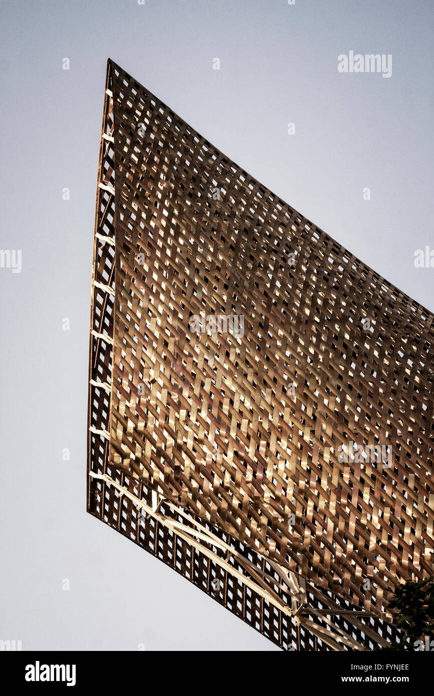 Detail of Copper Fish, Peix , Frank Gehry, Barcelona, Catalunya, Spain ...