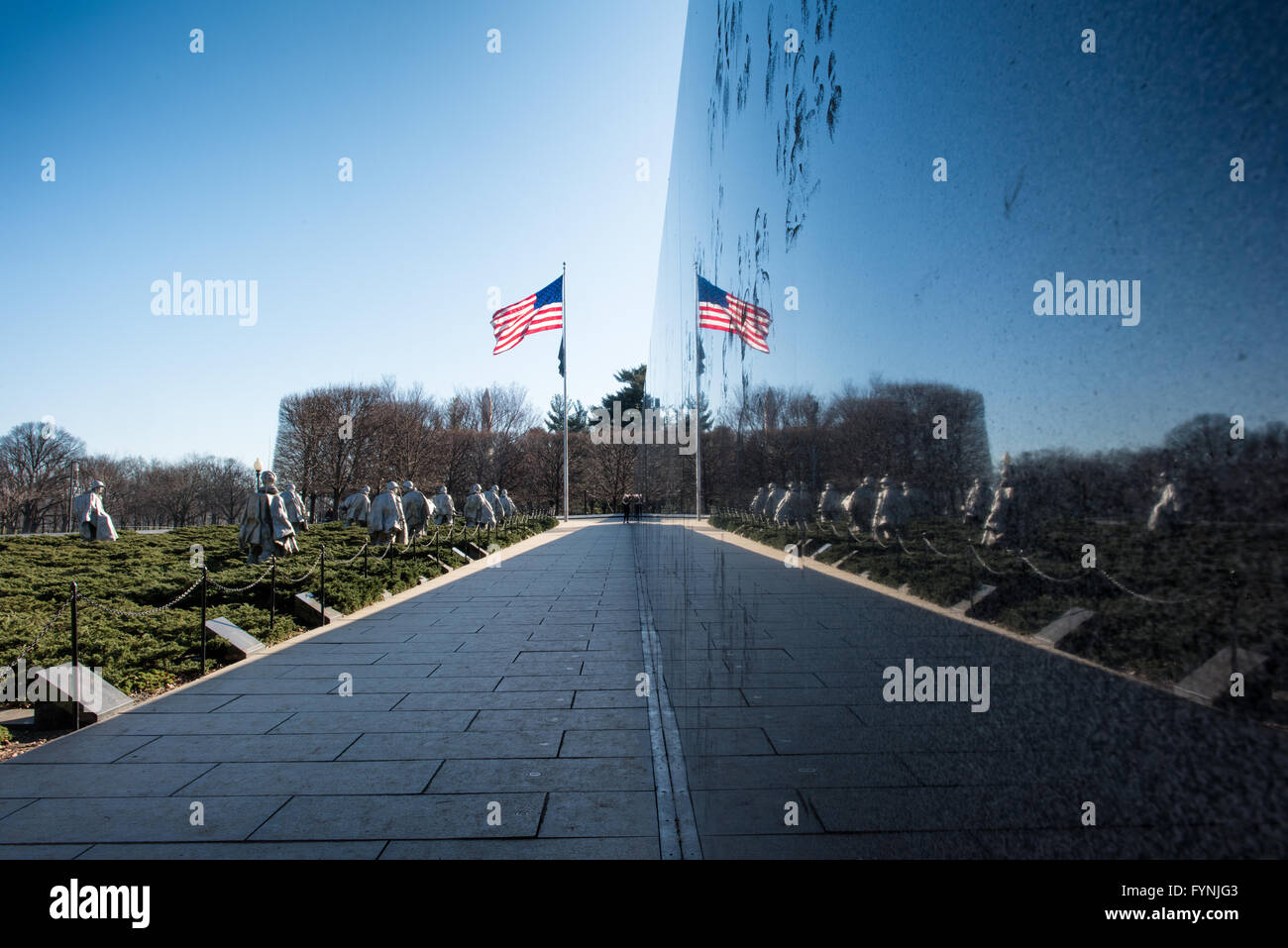 Korean War Veterans Memorial Mural Wall Washington DC // WASHINGTON DC ...