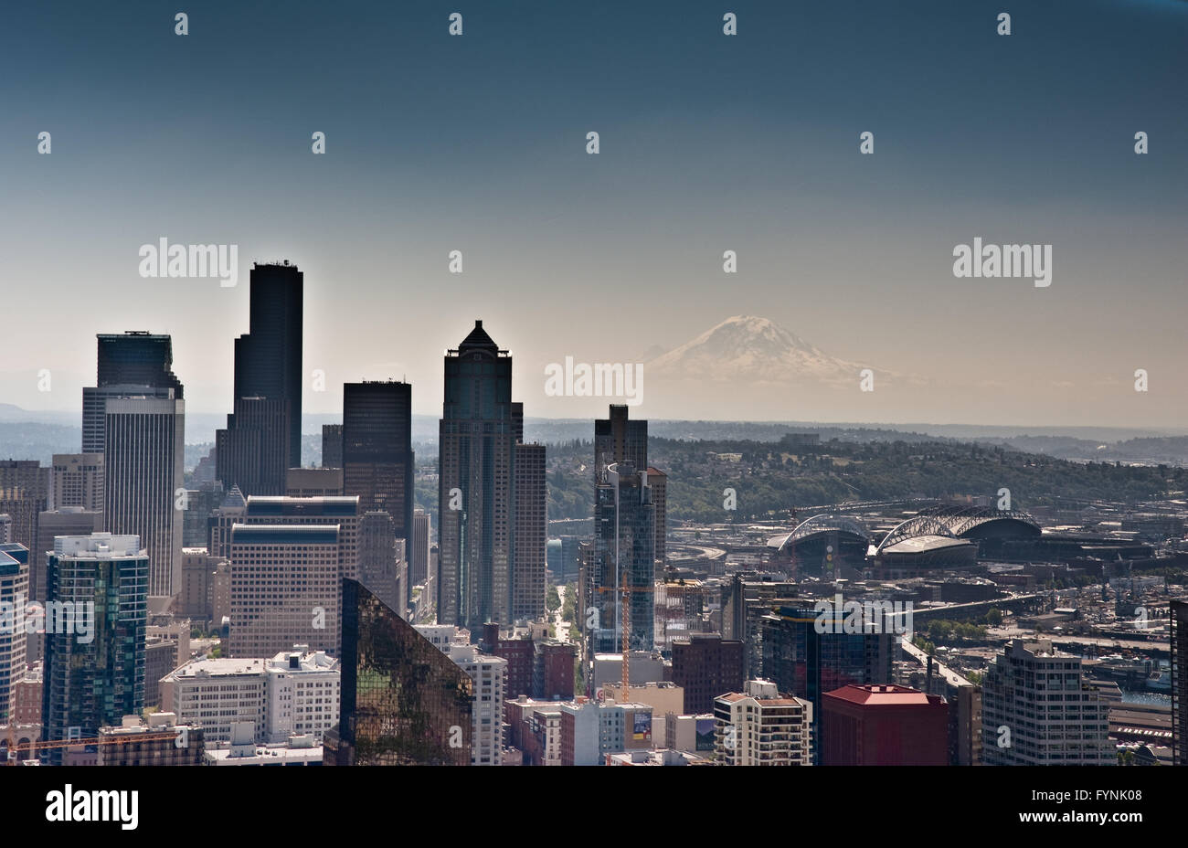 View of Seattle from the Space Needle Stock Photo - Alamy