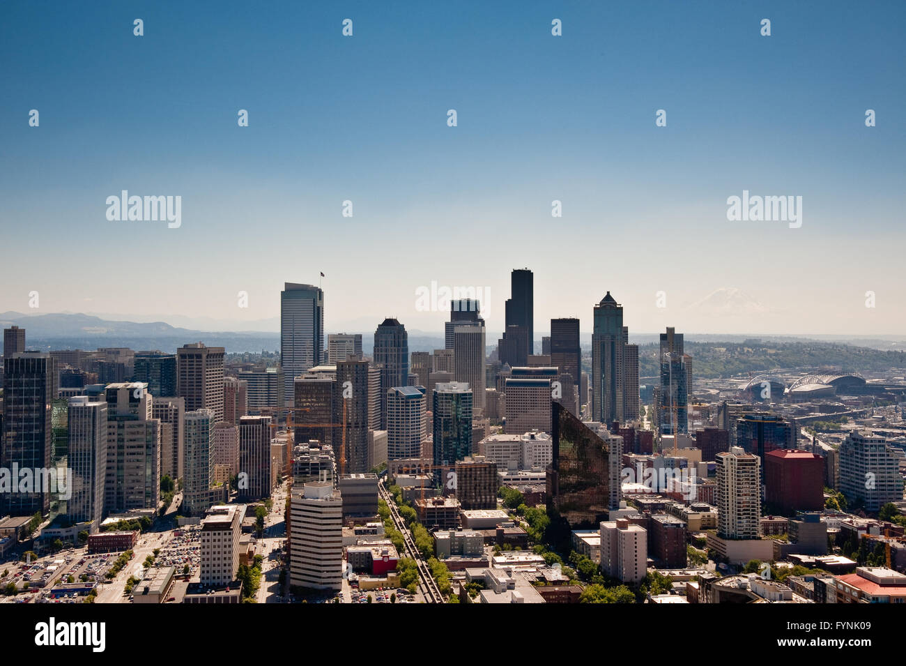 View of Seattle from the Space Needle Stock Photo - Alamy