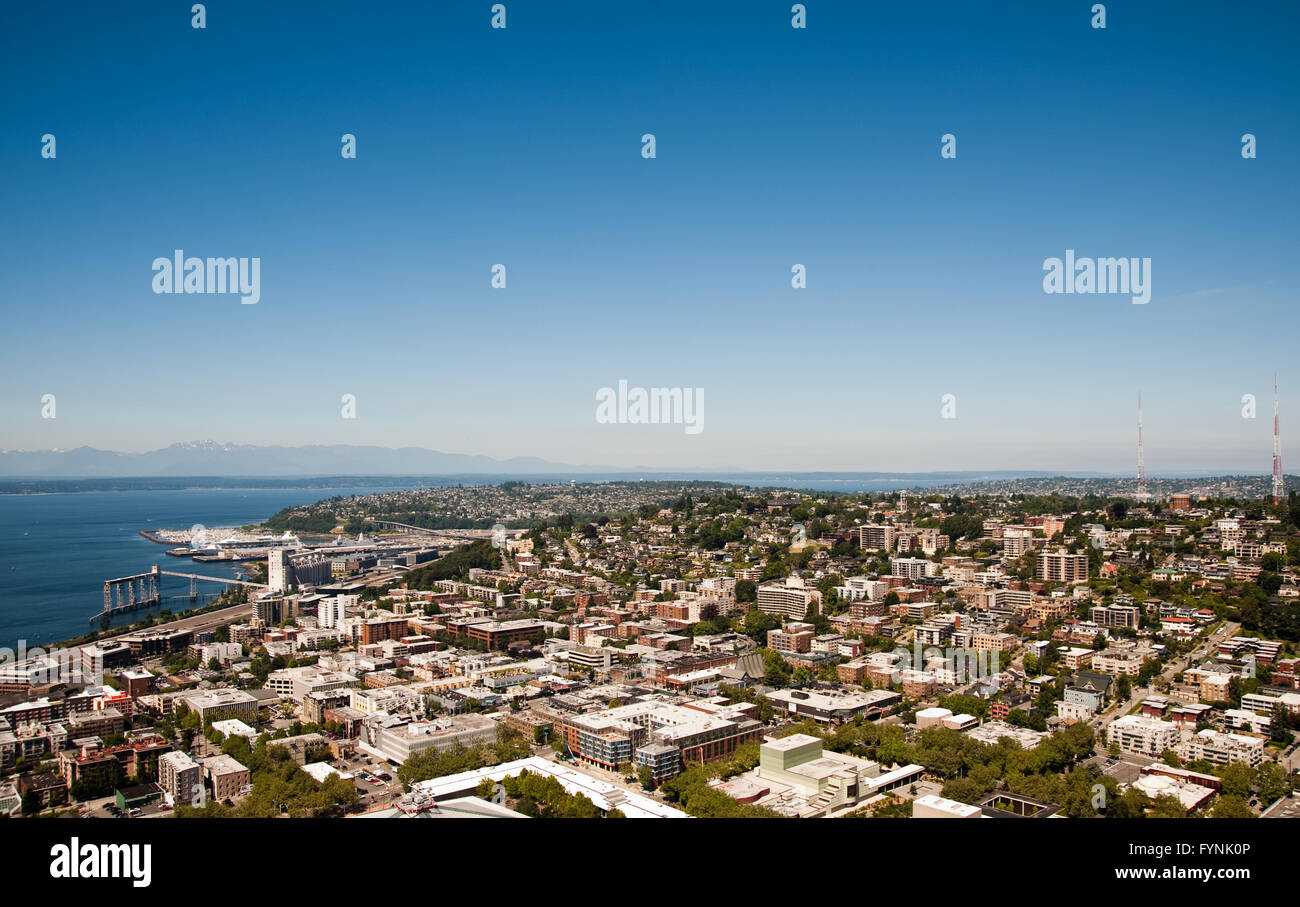 View of Seattle from the Space Needle Stock Photo - Alamy