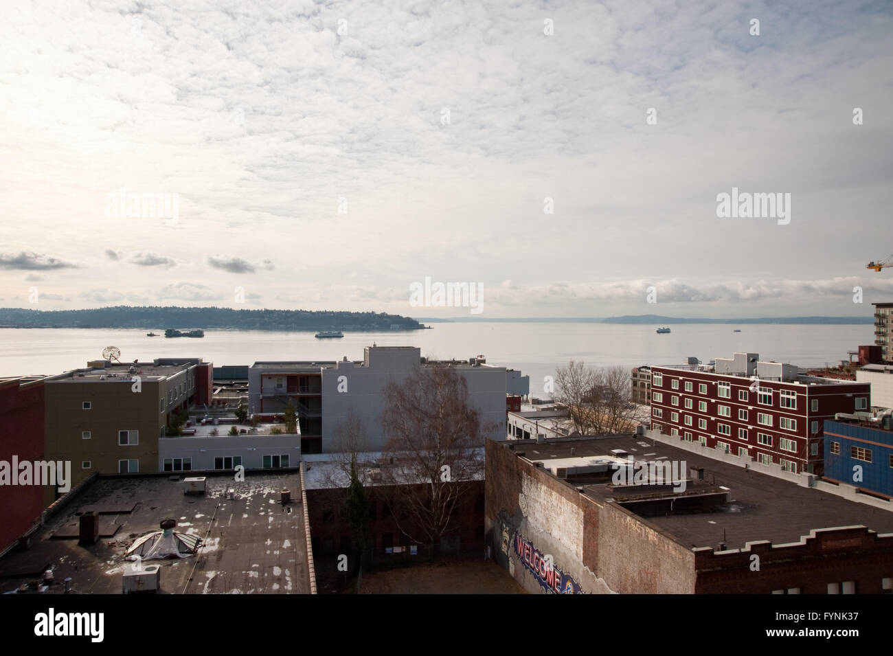 Puget Sound seen from Belltown Seattle, WA Stock Photo - Alamy