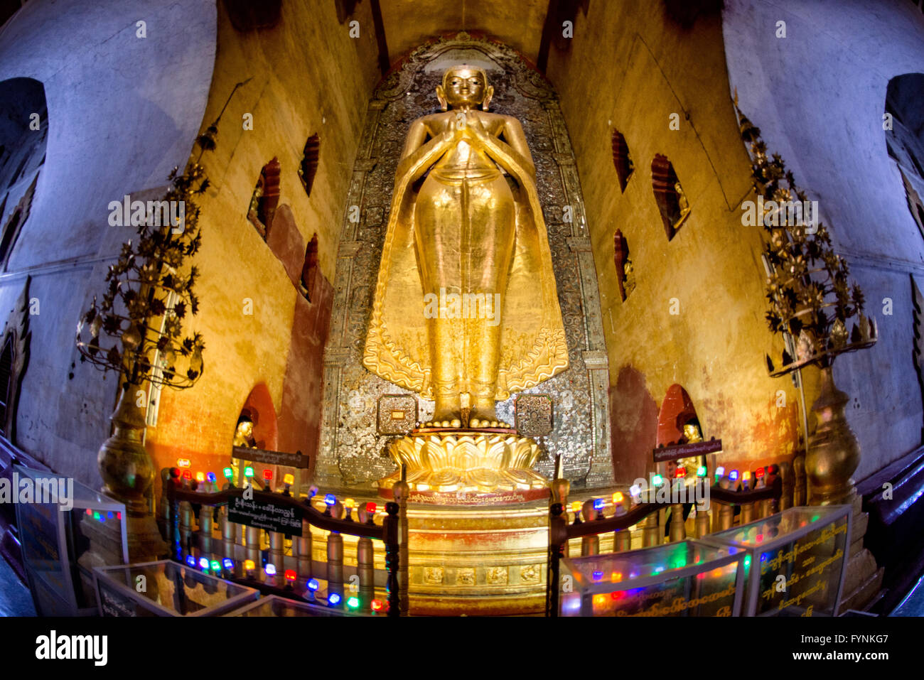 BAGAN, MYANMAR--Ananda Temple is one of the largest and most revered of ...