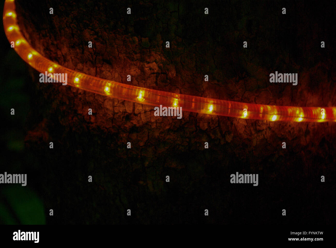 Glowing lights on a late dark night Stock Photo - Alamy