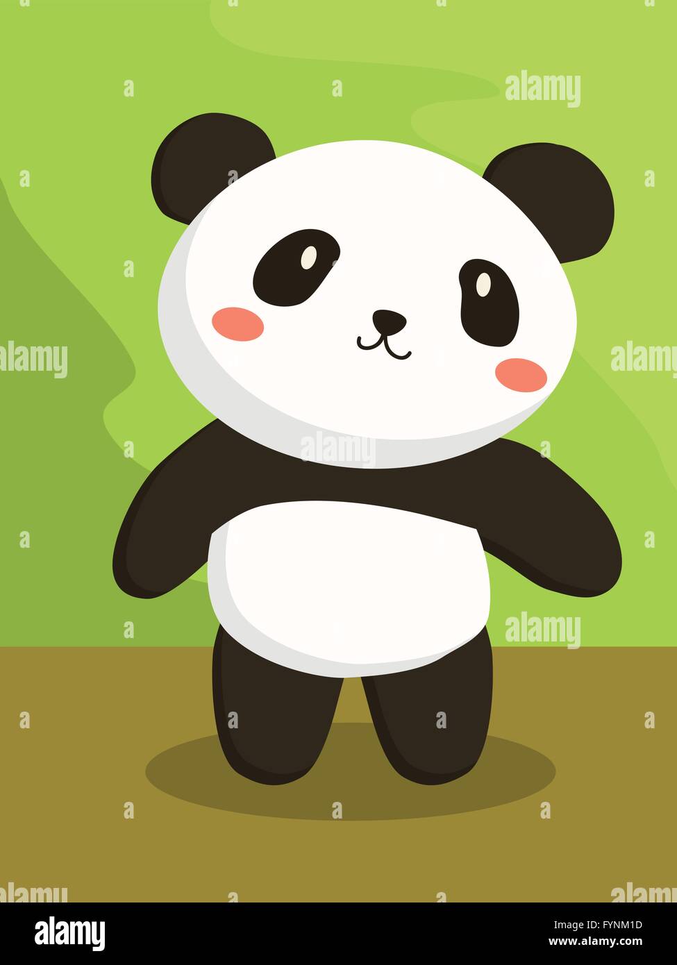 Panda Bear Cartoon Stock Vector Image & Art - Alamy