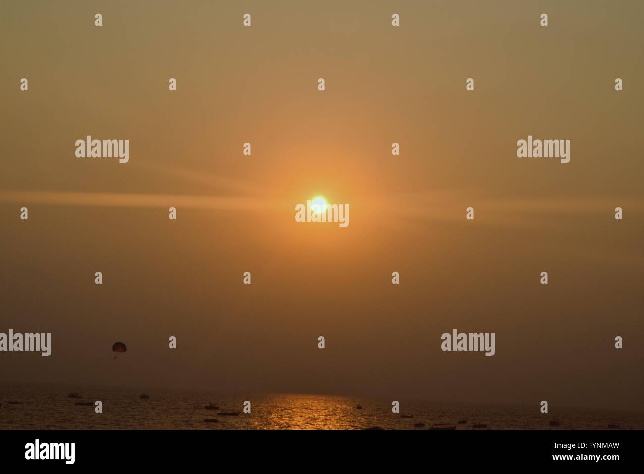 beautiful sunset at beach, calangute Goa Stock Photo - Alamy
