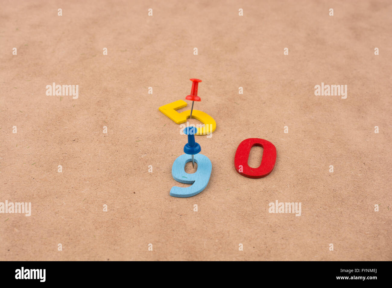 Colorful numbers on a background Stock Photo - Alamy