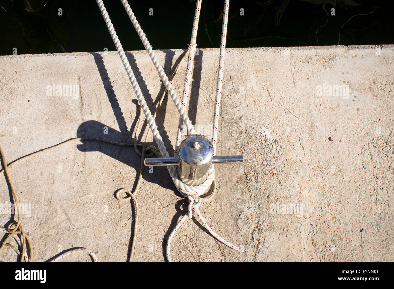 Zman port, Dugi Otok island, sailing yacht, cruising, sea, bollard ...