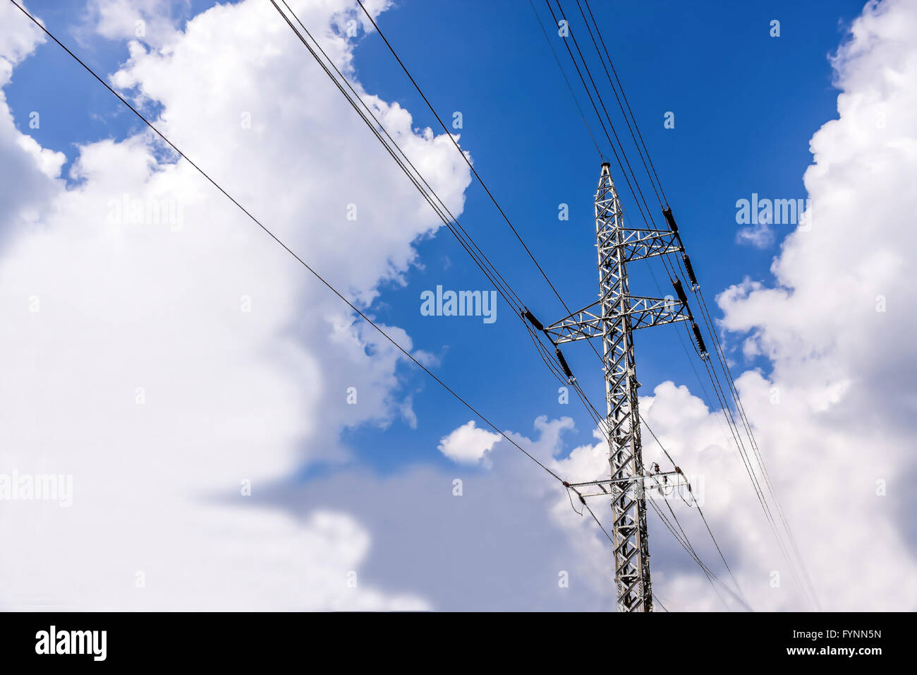 Voltage Power Line Stock Photo - Alamy