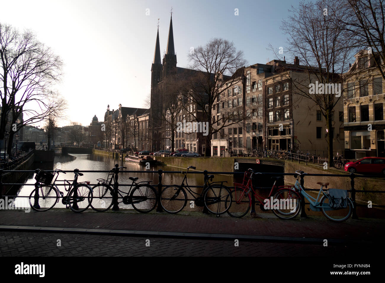 Urban landscape, city view of Amsterdam, The Netherlands, Holland ...