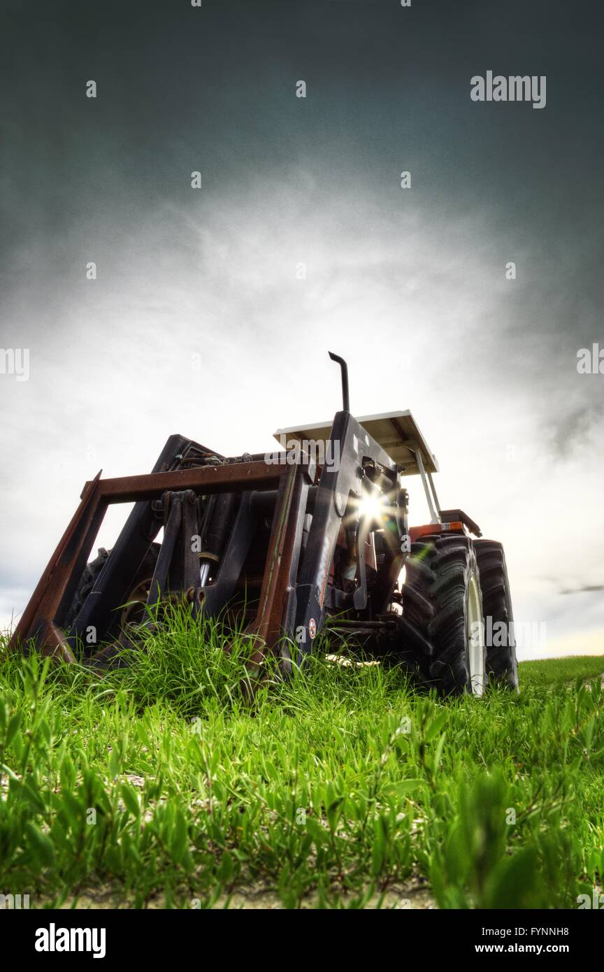 a view of a tractor Stock Photo - Alamy