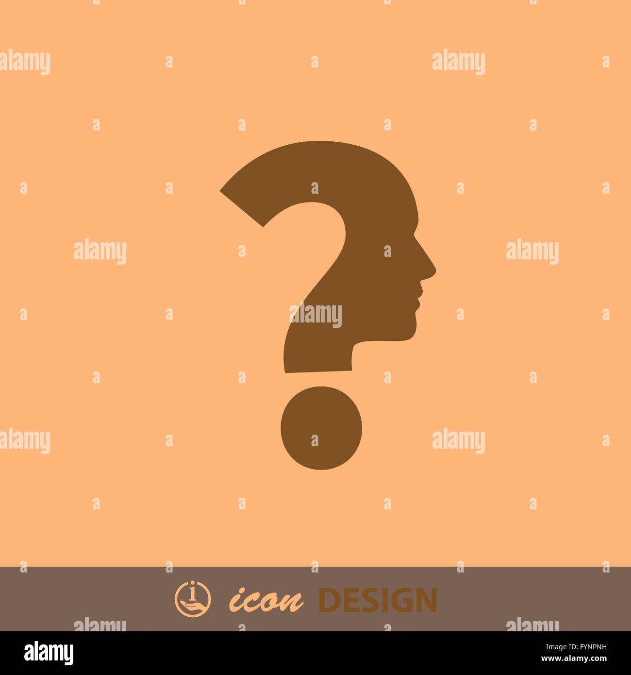 Shadow face question mark Stock Vector Images - Alamy