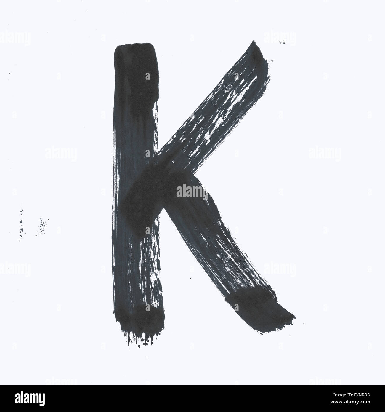 Capital letter K on a white background Stock Photo - Alamy