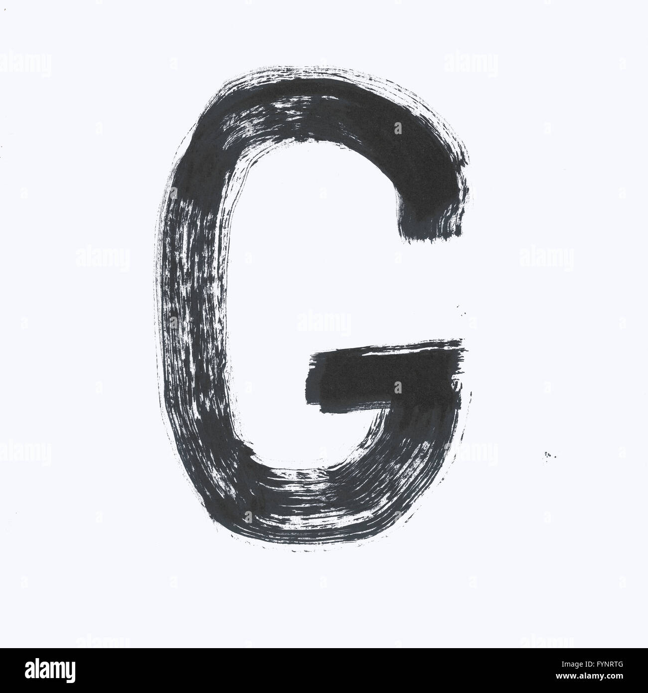 Capital letter G on a white background Stock Photo - Alamy