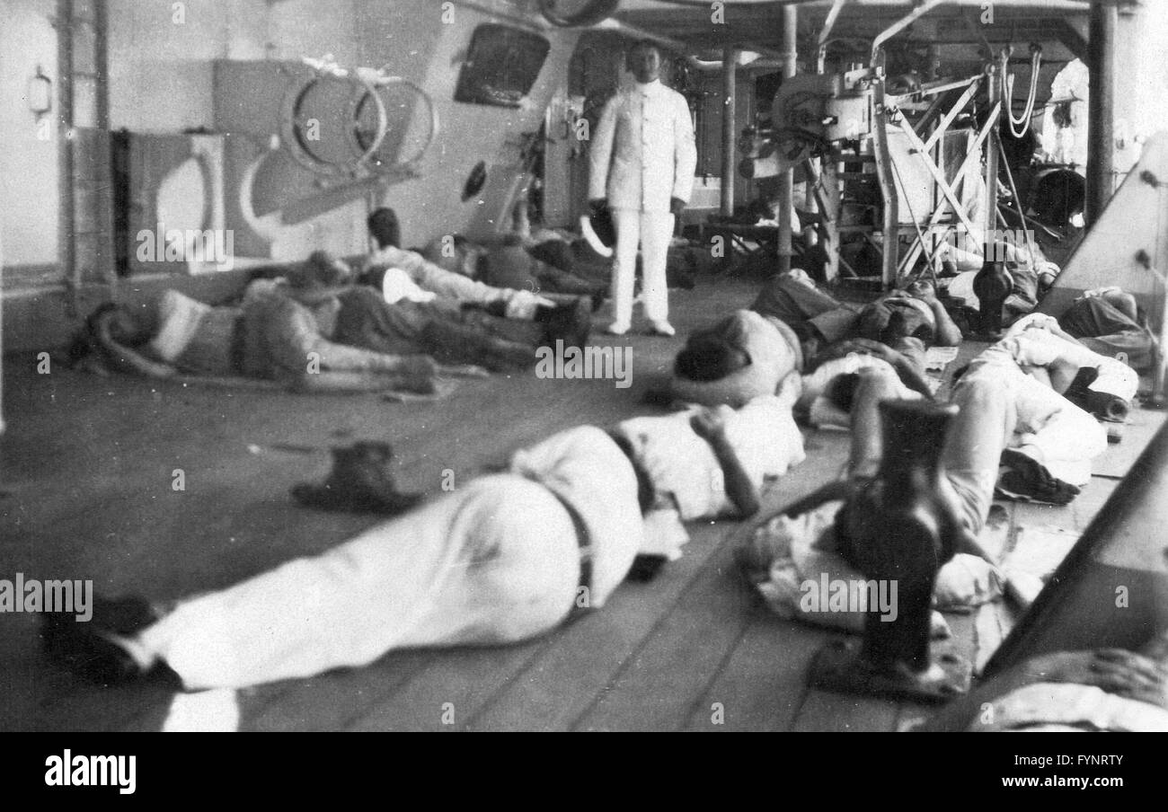 Royal navy seamen at rest Stock Photo - Alamy